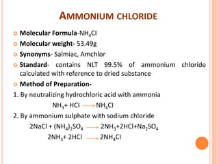 Expectorant and emetics ppt | PPTX