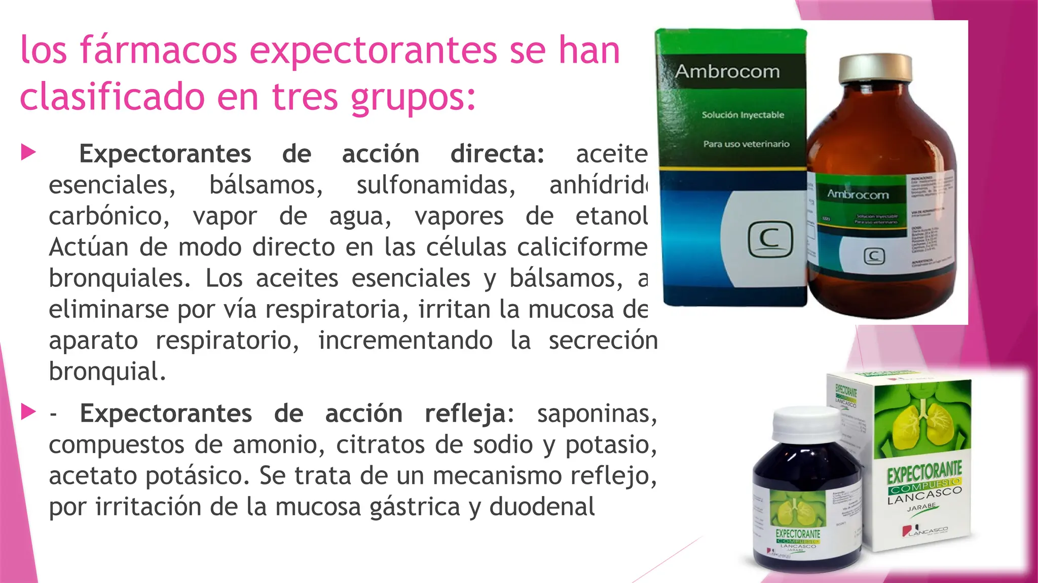 Expectorantes, medicamentos, expectorantes | PPT | Descarga Gratuita