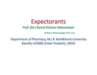 Expectorants | PDF