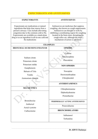 Expectorants and Antitussives.pdf