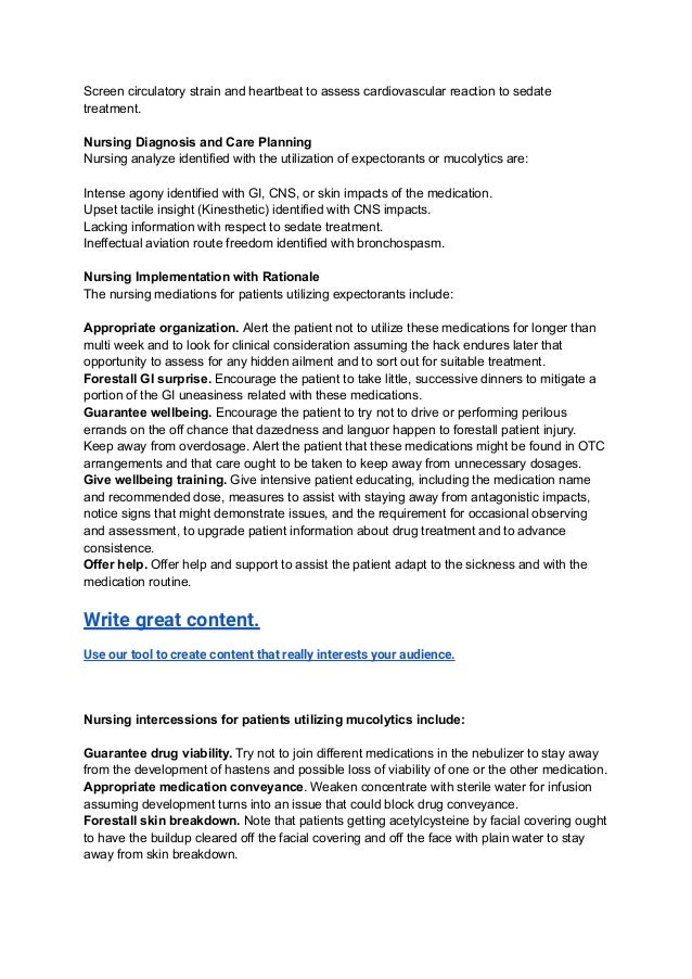 Expectorants and mucolytics | PDF | Lung and Respiratory Health ...