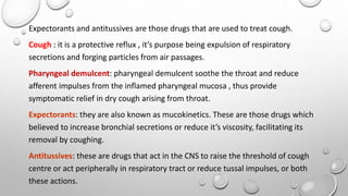 Expectorants & Antitussives Pharmacology.pptx