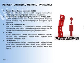 Expect return dan risiko | PPT