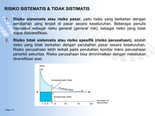 Expect return dan risiko | PPT