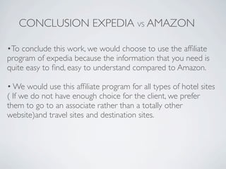 Expedia amazon comparison | KEY