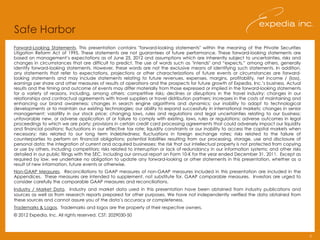 Expedia, inc investor_presentation | PDF