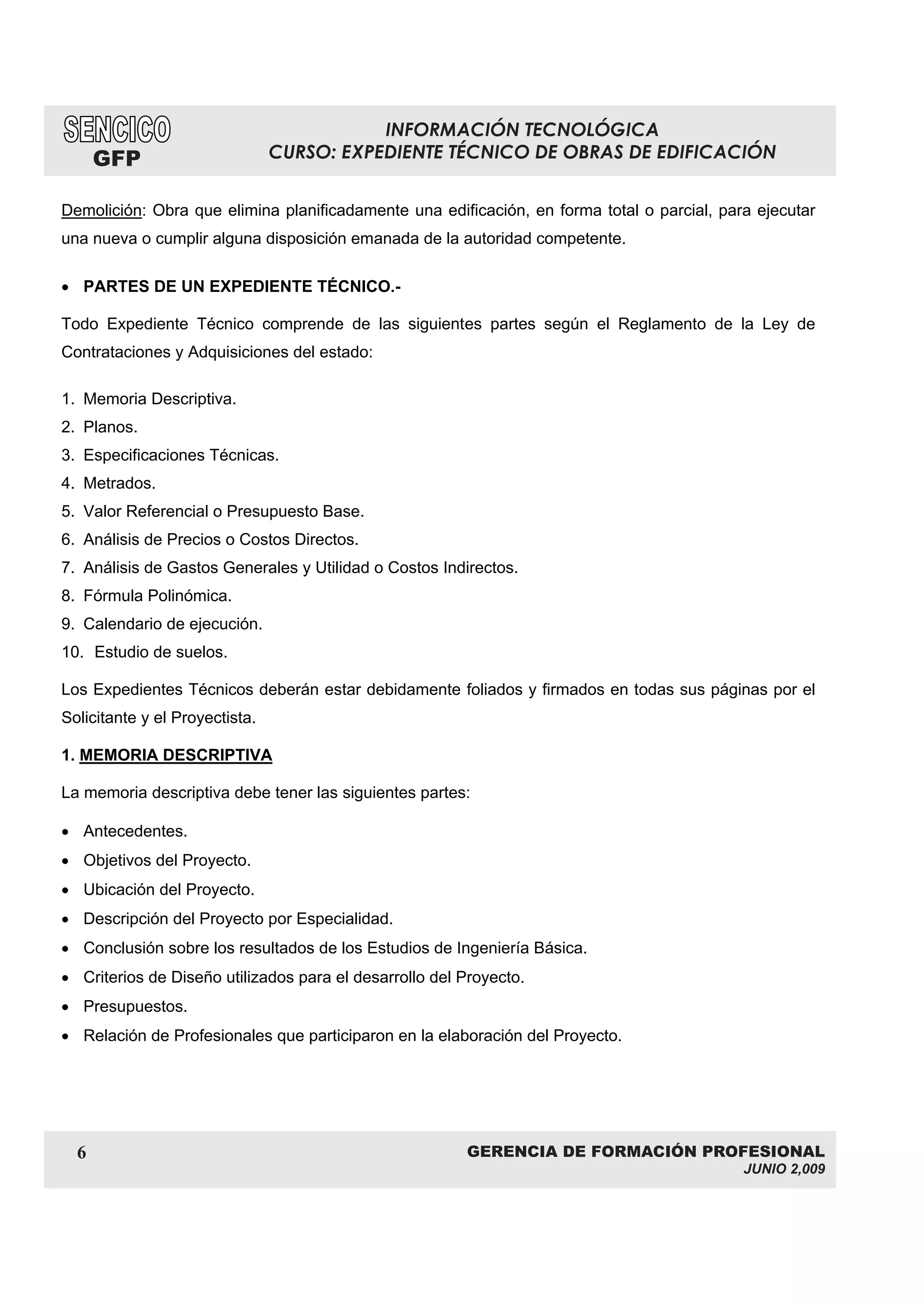 Expediente tecnico de_obras_modelo | PDF