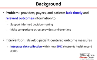 Expedited patient-centered outcome measurement development for cancer ...