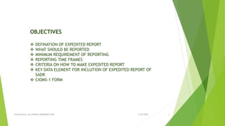 Expedited report criteria in pharmacovigilance by isa hassan abubakar ...