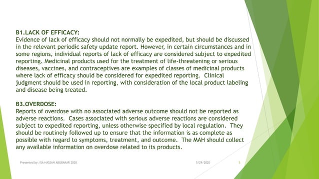 Expedited report criteria in pharmacovigilance by isa hassan abubakar ...