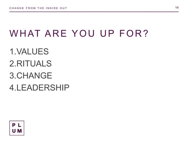 Expedite-Plum Consulting: Change from Inside Out-Managing Cultural ...