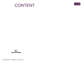 PROCUREMENT: Expediting How To - General | PPTX