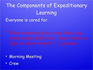 Expeditionary learning ppt | PPT