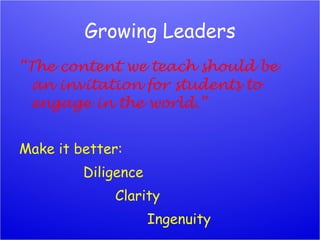 Expeditionary learning ppt | PPT