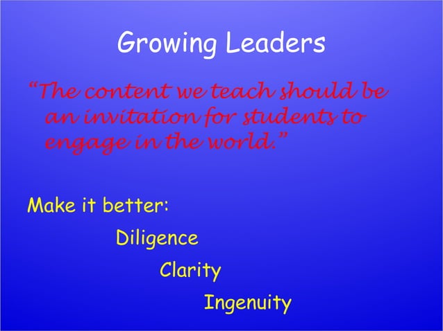 Expeditionary learning ppt | PPT