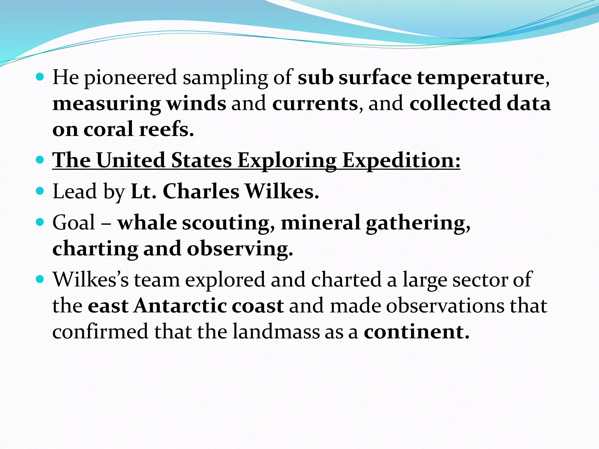 Different Expeditions and their contribution in ocean science | PPTX