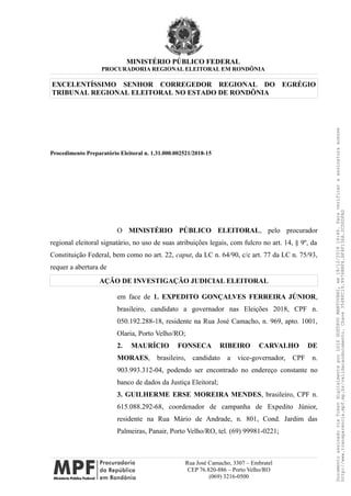 AIJE - EXPEDITO JÚNIOR E OUTROS | PDF