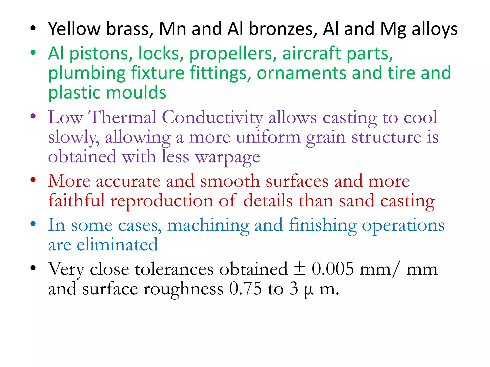 Expendable mould processes | PPTX