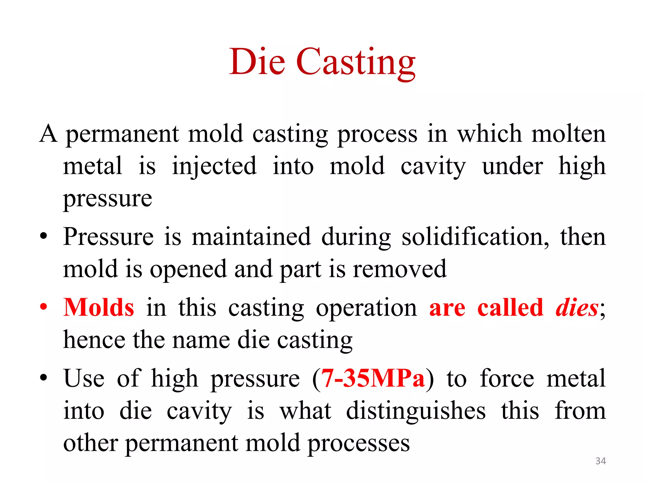 Expendable mould processes | PPT