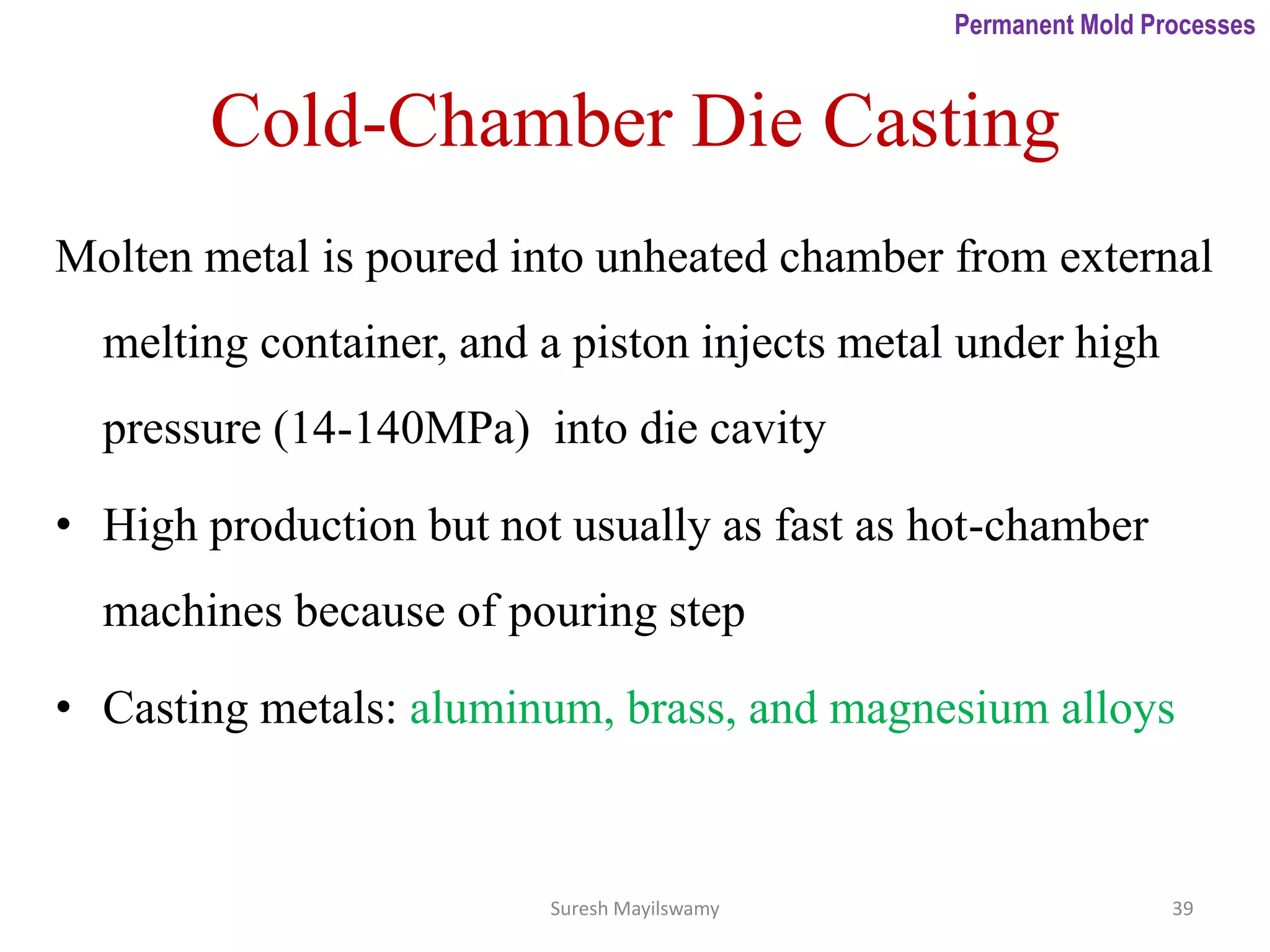 Expendable mould processes | PPTX