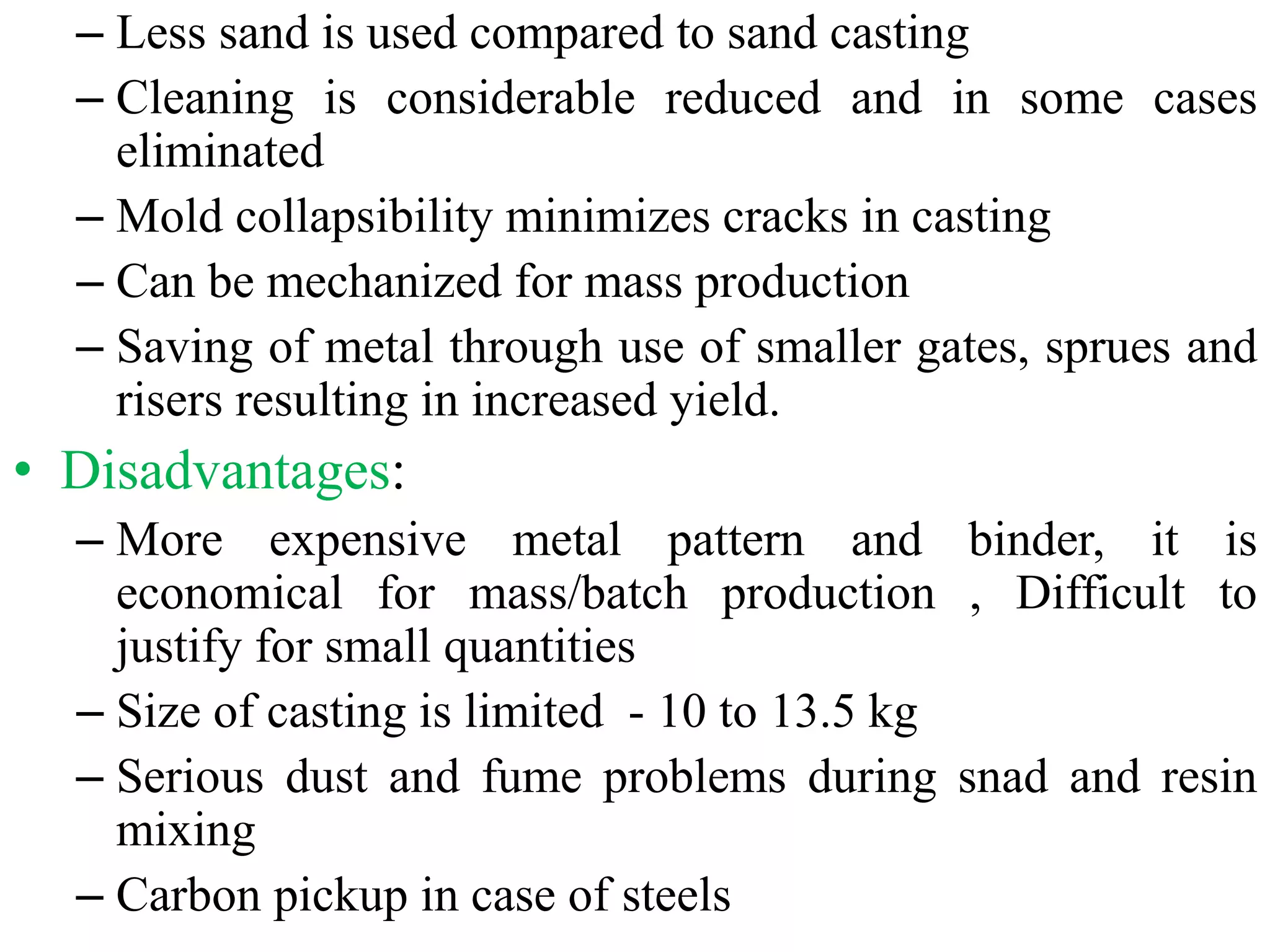 Expendable mould processes | PPTX
