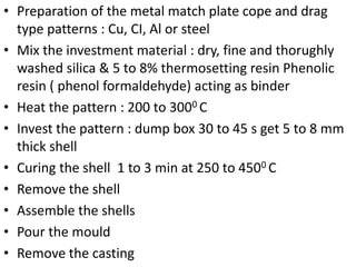 Expendable mould processes | PPT