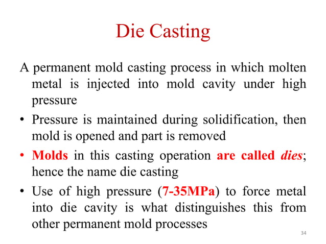 Expendable mould processes | PPT