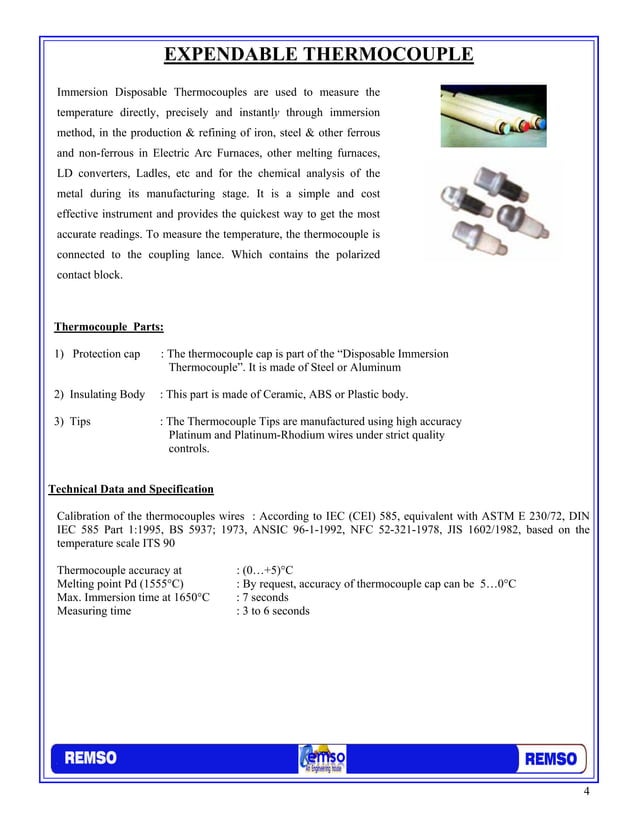 Expendable thermocouple probe & sensor | PDF | Chemistry | Science