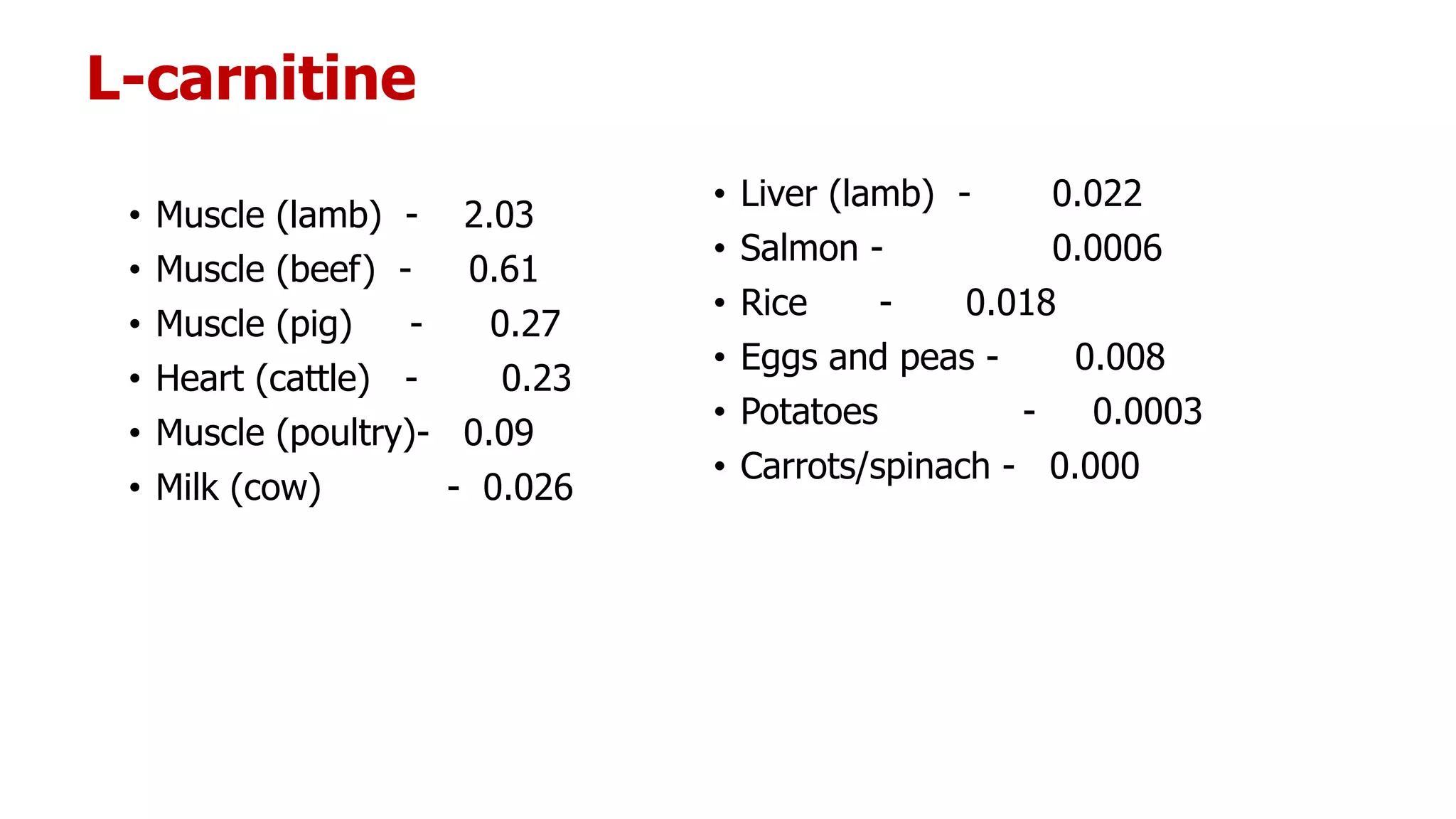 L-Carnitin Brochure | PDF
