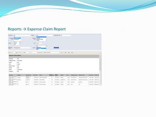 Expense Claim Reimbursement | PPTX