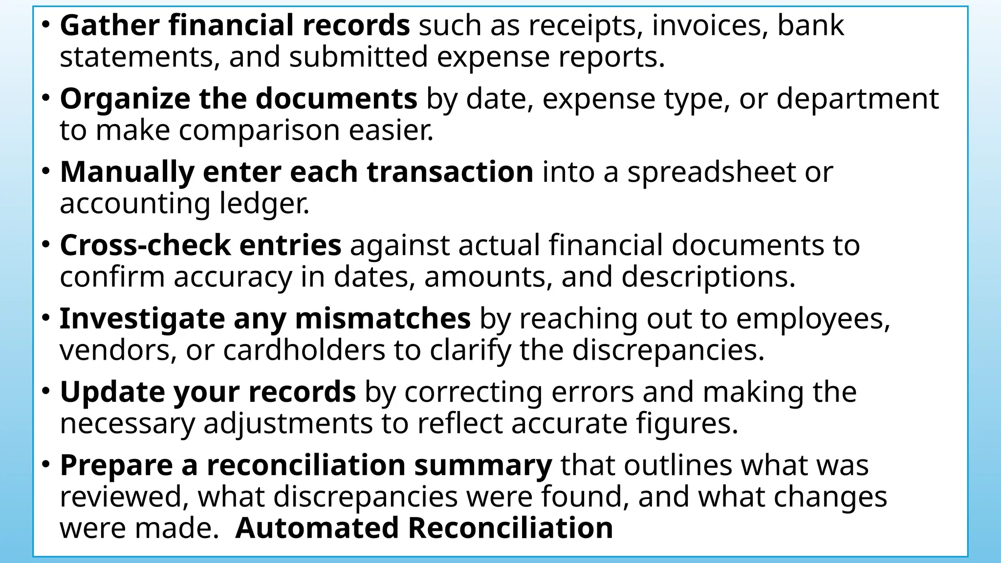 Expense Reconciliation: How to Manage it - Apps 365 | PPTX