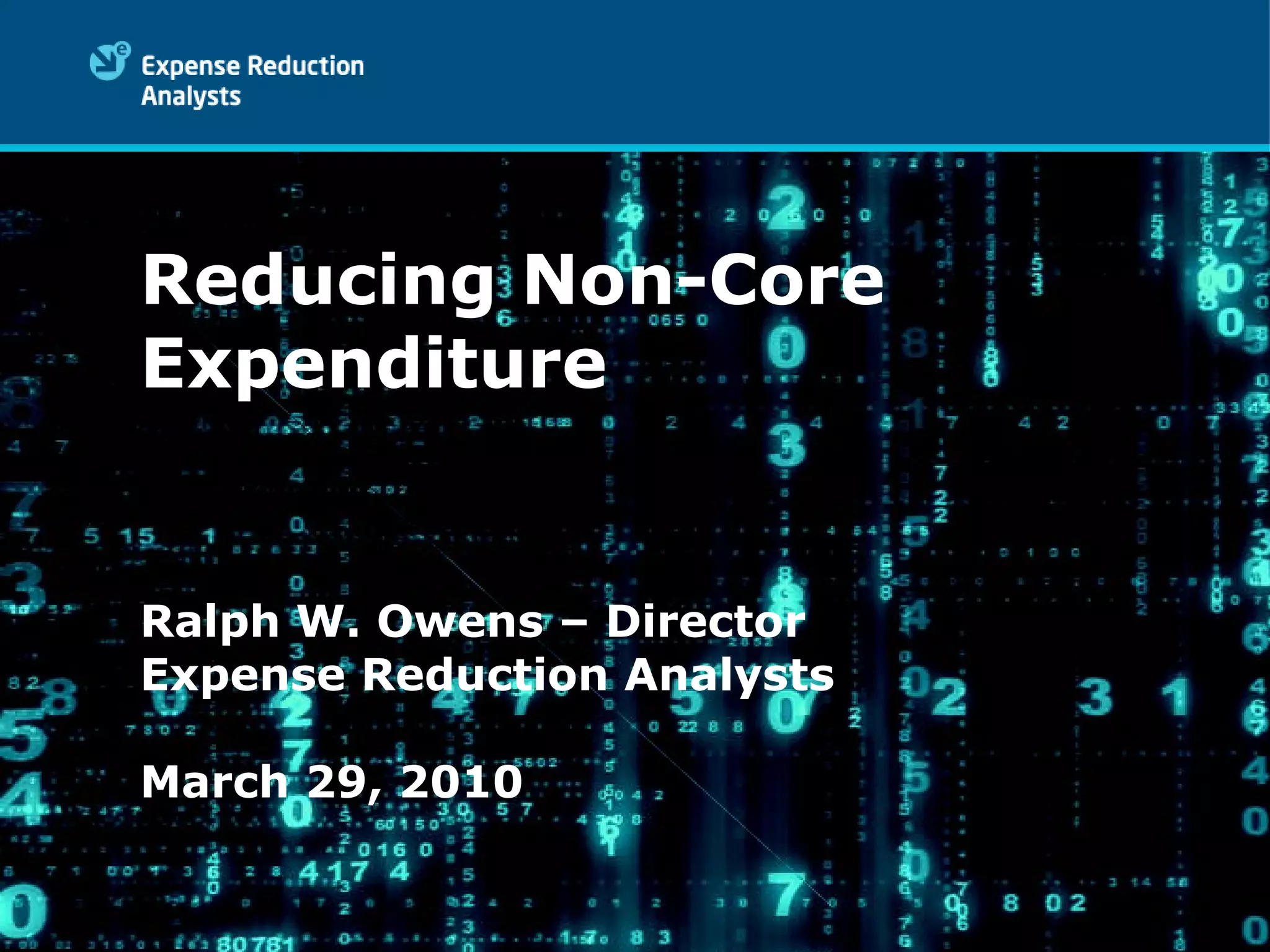 Expense Reduction | PPT