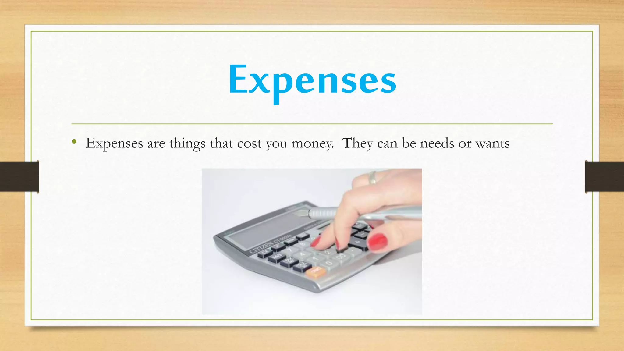 Expenses | PPT