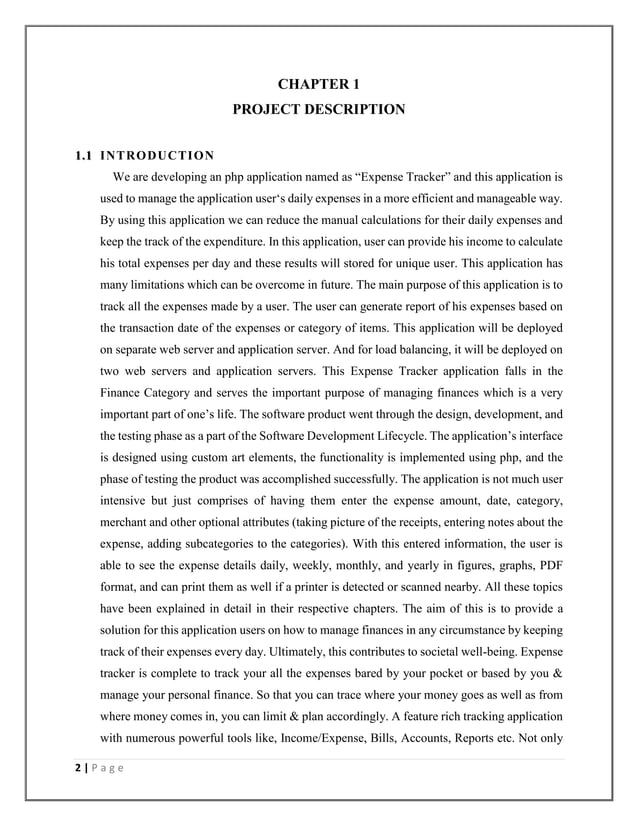 Expense Tracker Management System Project Reportpdf 
