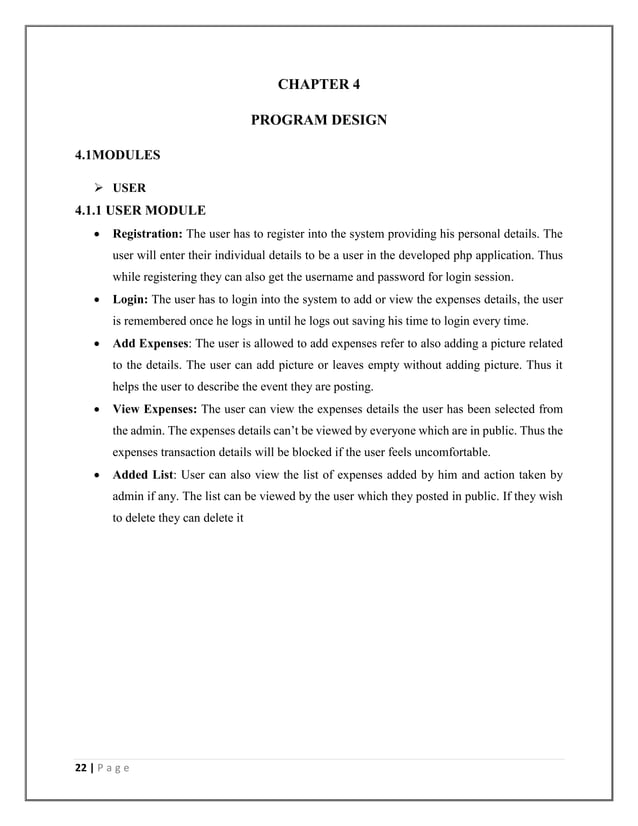 Expense tracker management system project report.pdf | Computing | Technology & Computing