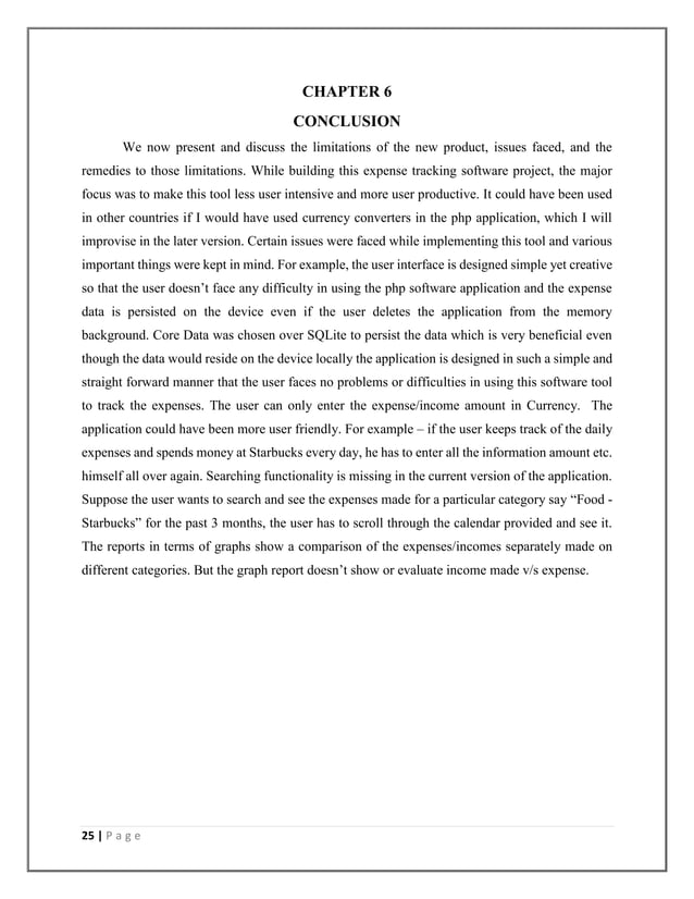 Expense tracker management system project report.pdf | Computing | Technology & Computing