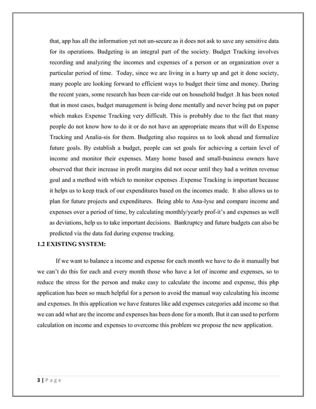 Expense tracker management system project report.pdf | Computing ...