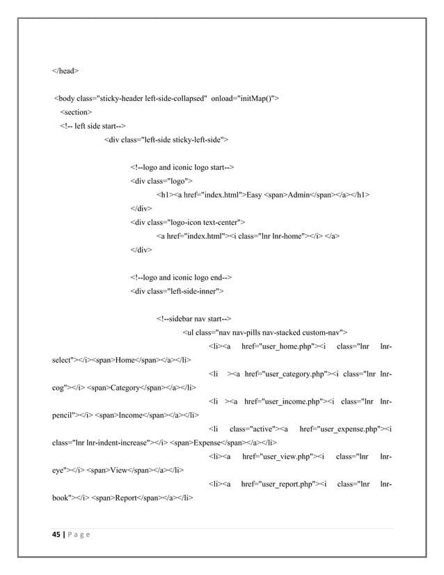 Expense tracker management system project report.pdf | Computing | Technology & Computing