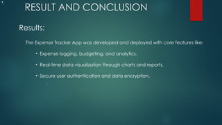 Expense Tracker AppIntroduction Background Problem statement Proposed ...