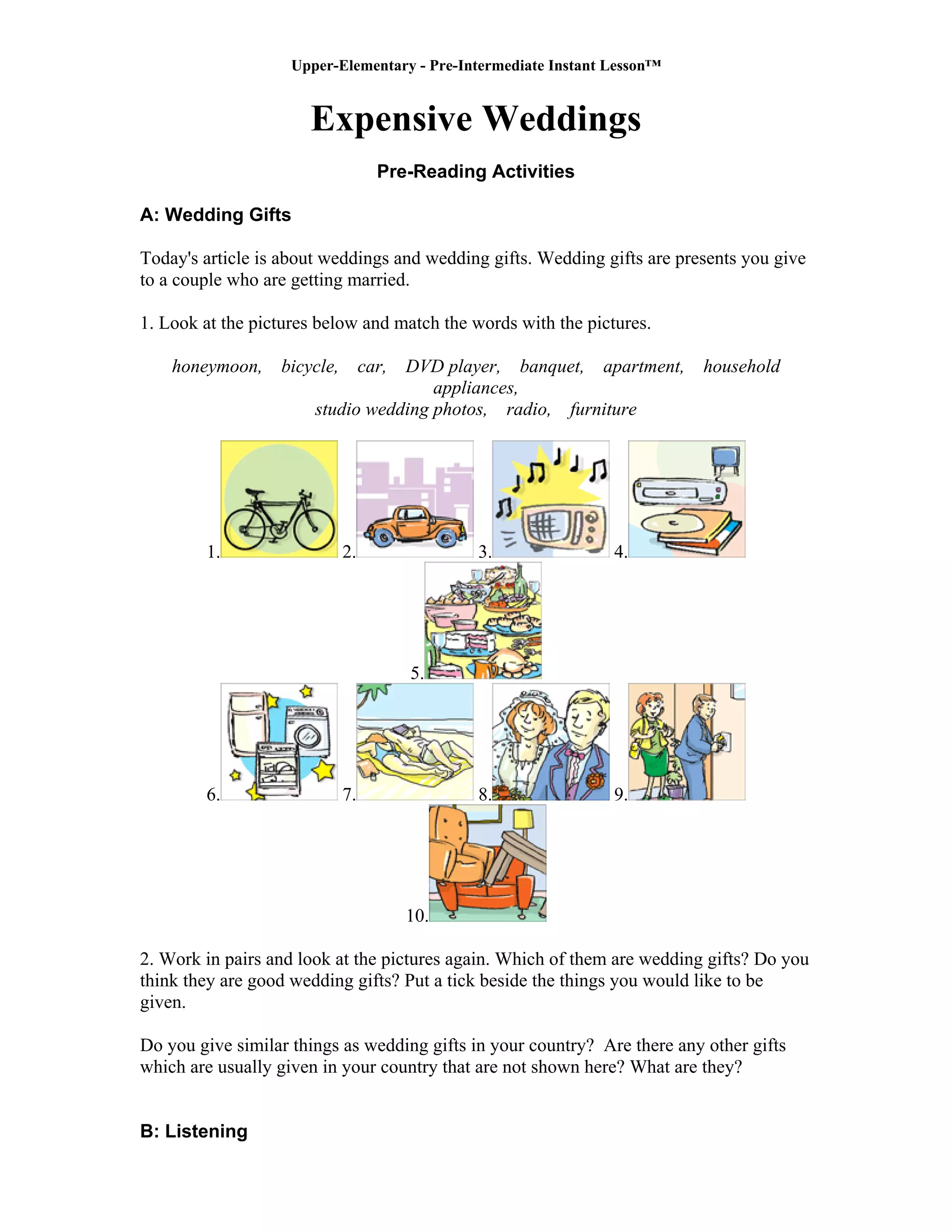 Expensive weddings | PDF