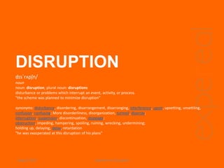 Expereal on "Disruption" | PPT