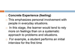 EXPERIENTIAL LEARNING | PPTX