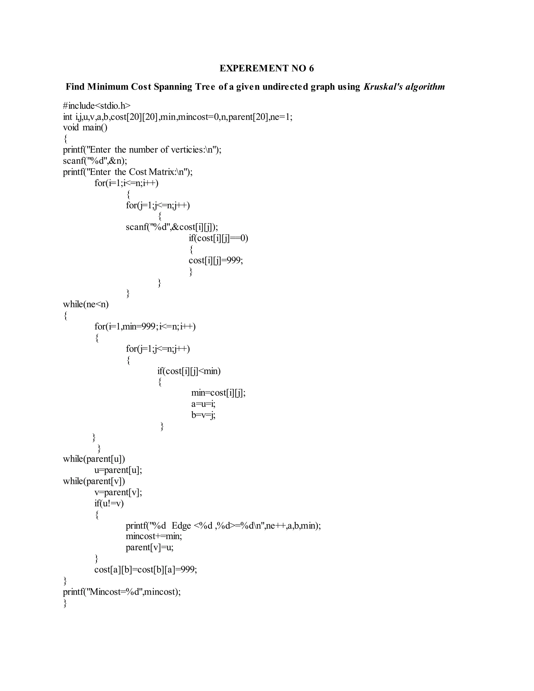 Experement no 6 | DOCX