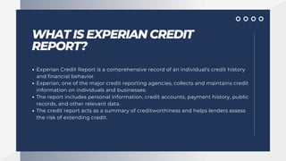 Experian Credit Report Key Information You Need to Know | PPT