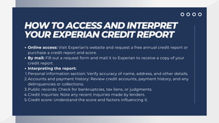 Experian Credit Report Key Information You Need to Know | PPT