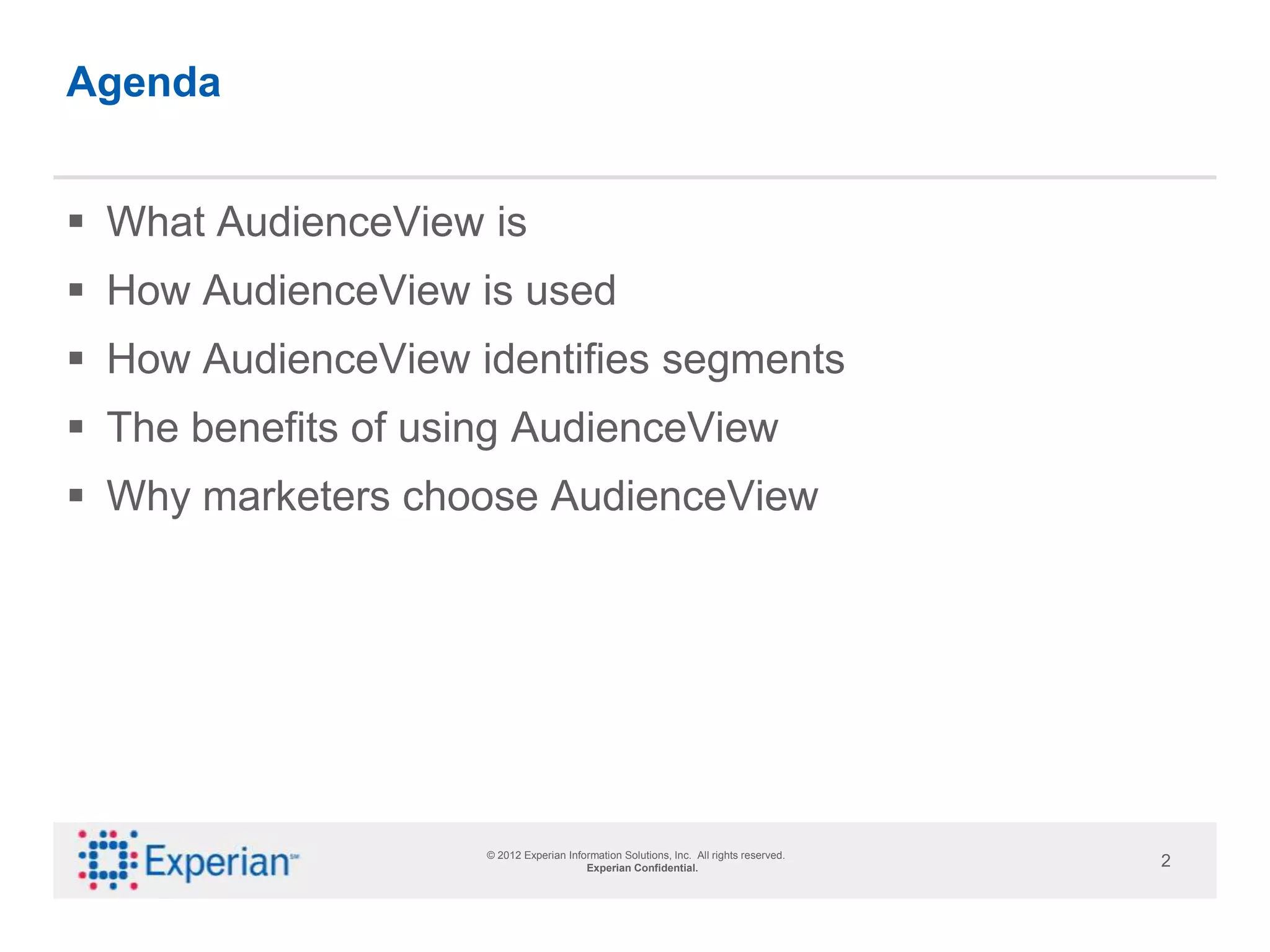 Experian Hitwise AudienceView | PPTX | Marketing and Advertising | Business