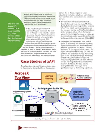 xAPI (Experience API):Potential for Open Educational Resources | PDF