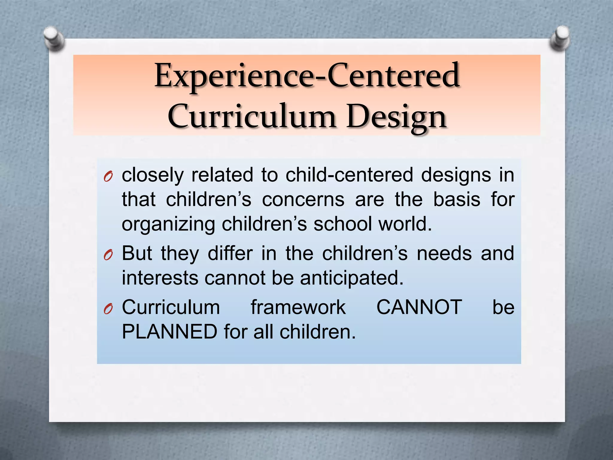 Experience centered design | PPTX