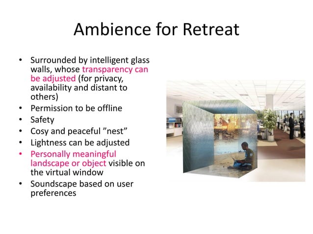 Experience driven design of ambiences for future pop up | PPT