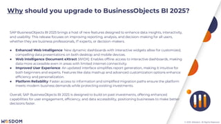 Experience A Live SAP BusinessObjects BI 2025 Upgrade | PDF